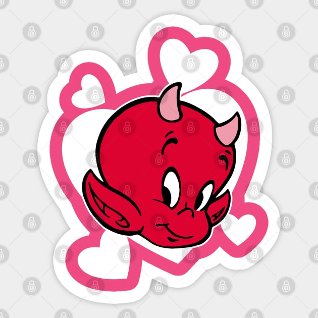 HOT STUFF - Hearts - Valentines Day - Sticker | TeePublic